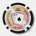 Bachelor Party Custom Memento Peach Touch Poker Chips | Zazzle