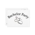 Bachelor Party Handcuffs Postcard | Zazzle