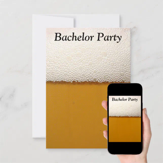 Bachelor Party Invitation | Zazzle