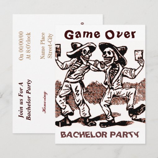 bachelor party invitation,groom shower invitation | Zazzle