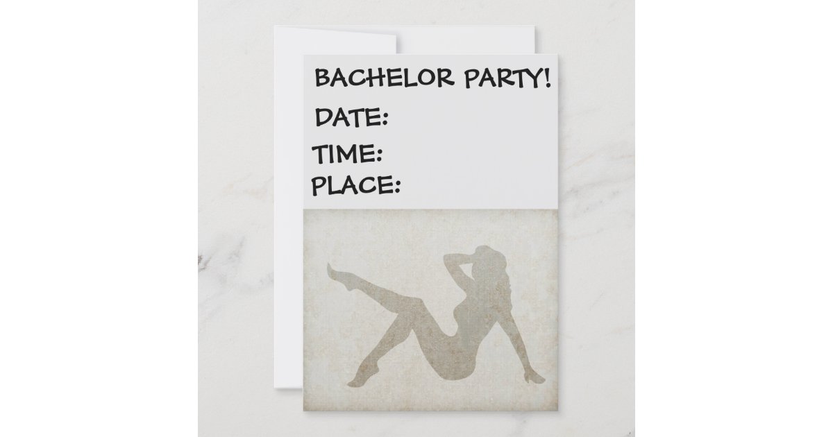 Bachelor Party Invitations Pinup Girl Zazzle