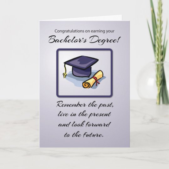 Congratulations for Bachelor’s Degree with Flower Card | Zazzle.com