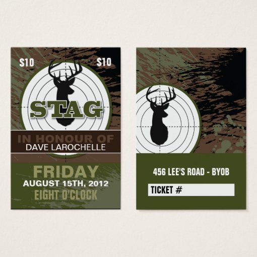 Bachelor / Stag Tickets | Zazzle