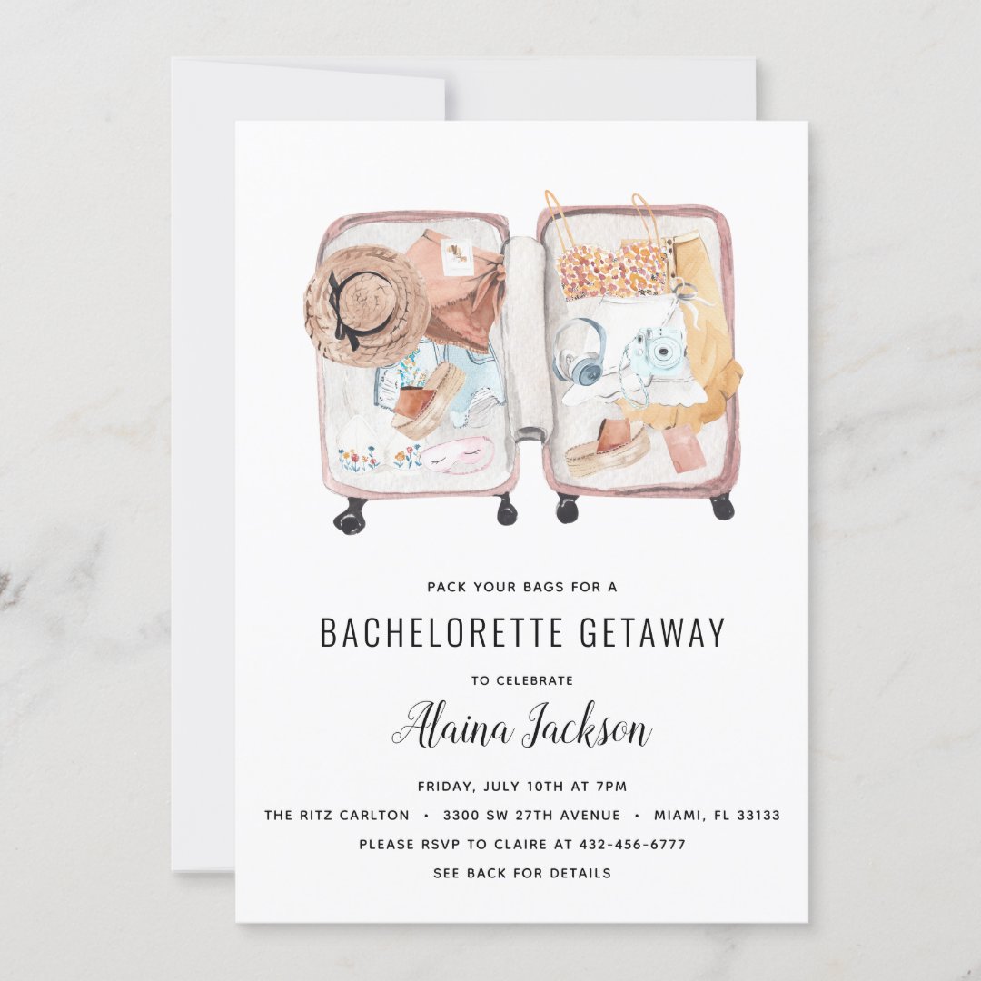 Bachelorette Getaway Invitation | Zazzle