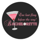 Bachelorette Party Classic Round Sticker | Zazzle