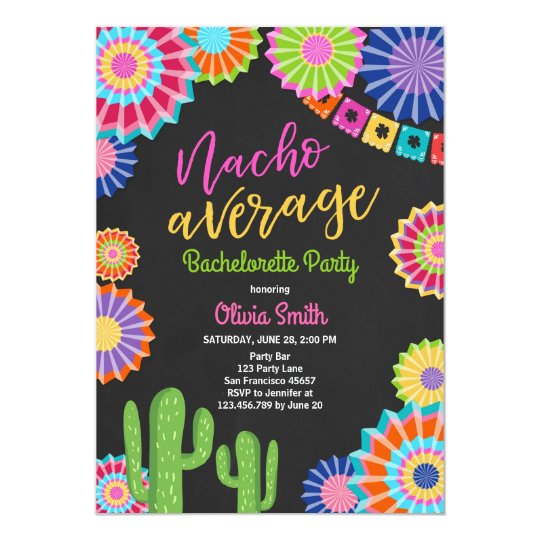 Bachelorette Party Fiesta Invitation Nacho Average Zazzle bachelorette-party-fiesta-invitation-nacho-average-zazzle