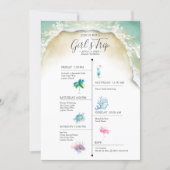 Bachelorette Party Girls Trip Tropical Itinerary | Zazzle