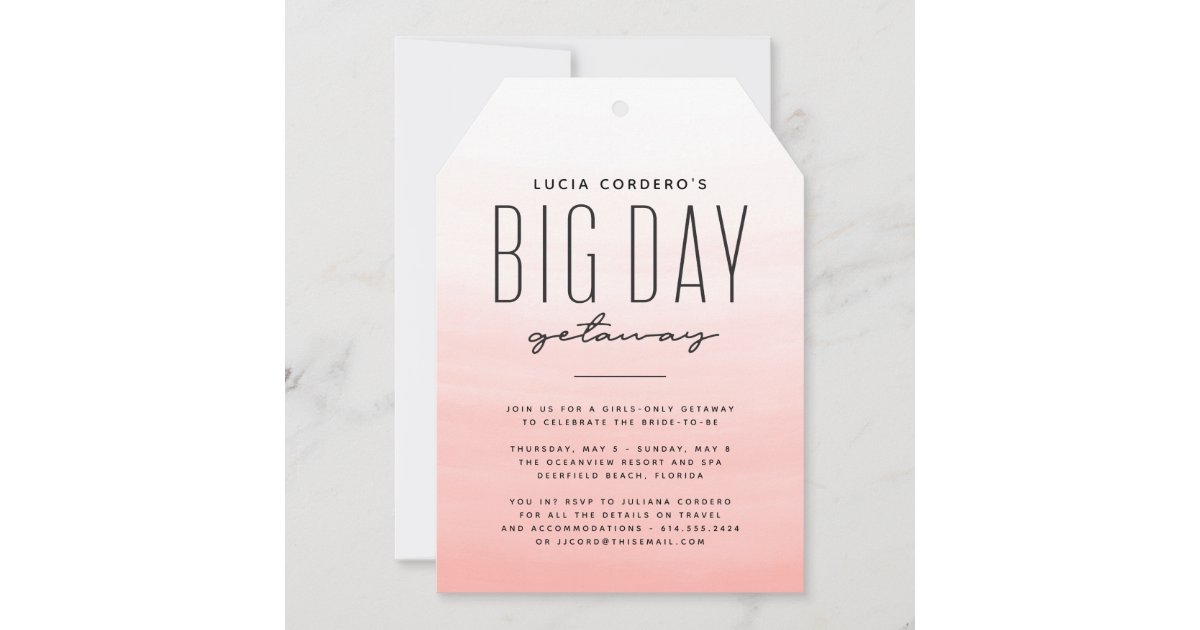 Bachelorette party girls weekend invitation | Zazzle