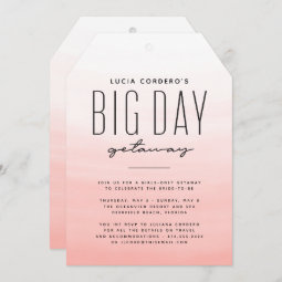 Bachelorette party girls weekend invitation | Zazzle