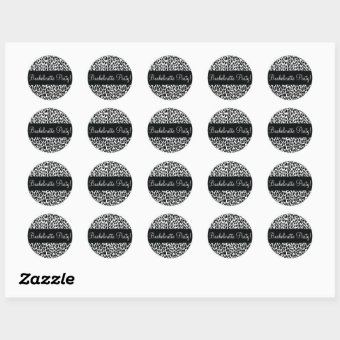 Bachelorette Party Leopard Envelope Sticker Seal | Zazzle