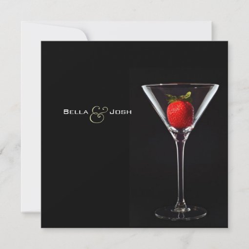 Bachelorette Party Martini Glass Invitation | Zazzle