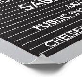 Bachelorette Party Mug Shot Slates Poster | Zazzle