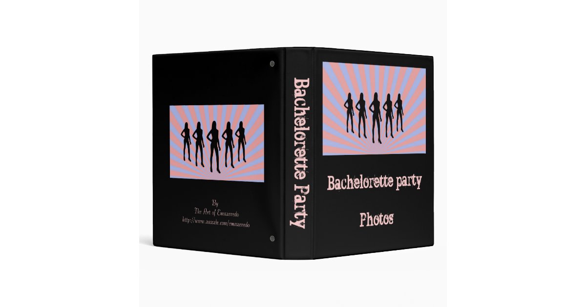Bachelorette Party photos Binder | Zazzle