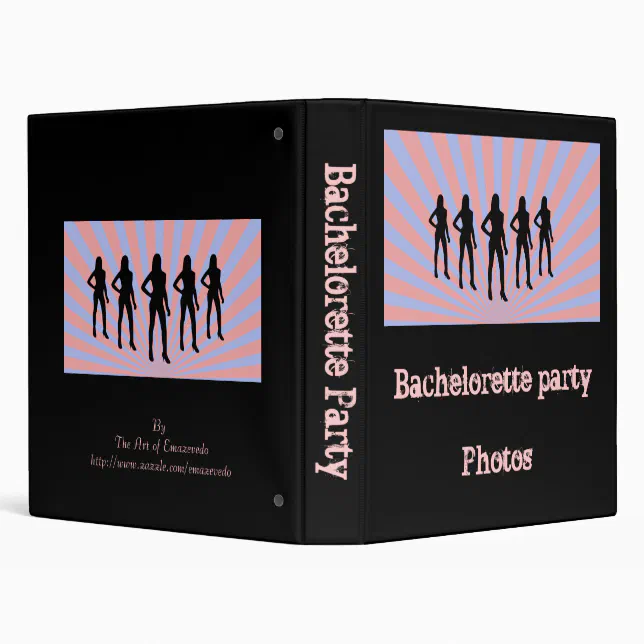 Bachelorette Party photos Binder | Zazzle