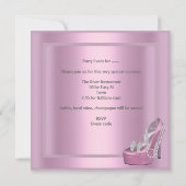 Bachelorette Party Pink High Heel Shoes Invitation | Zazzle