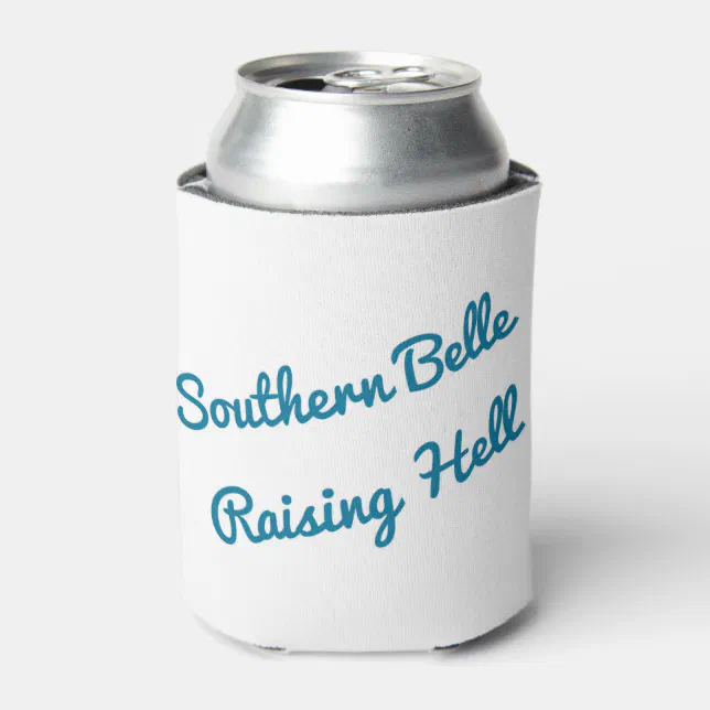 Bachelorette party southern belle raising hell can cooler | Zazzle