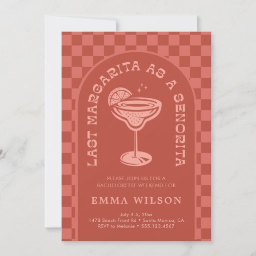 Bachelorette Party Weekend Margarita Invitation | Zazzle