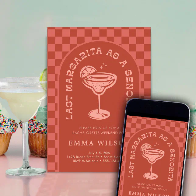 Bachelorette Party Weekend Margarita Invitation | Zazzle