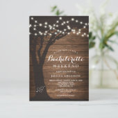 Bachelorette Weekend Itinerary Rustic Country Invi Invitation | Zazzle