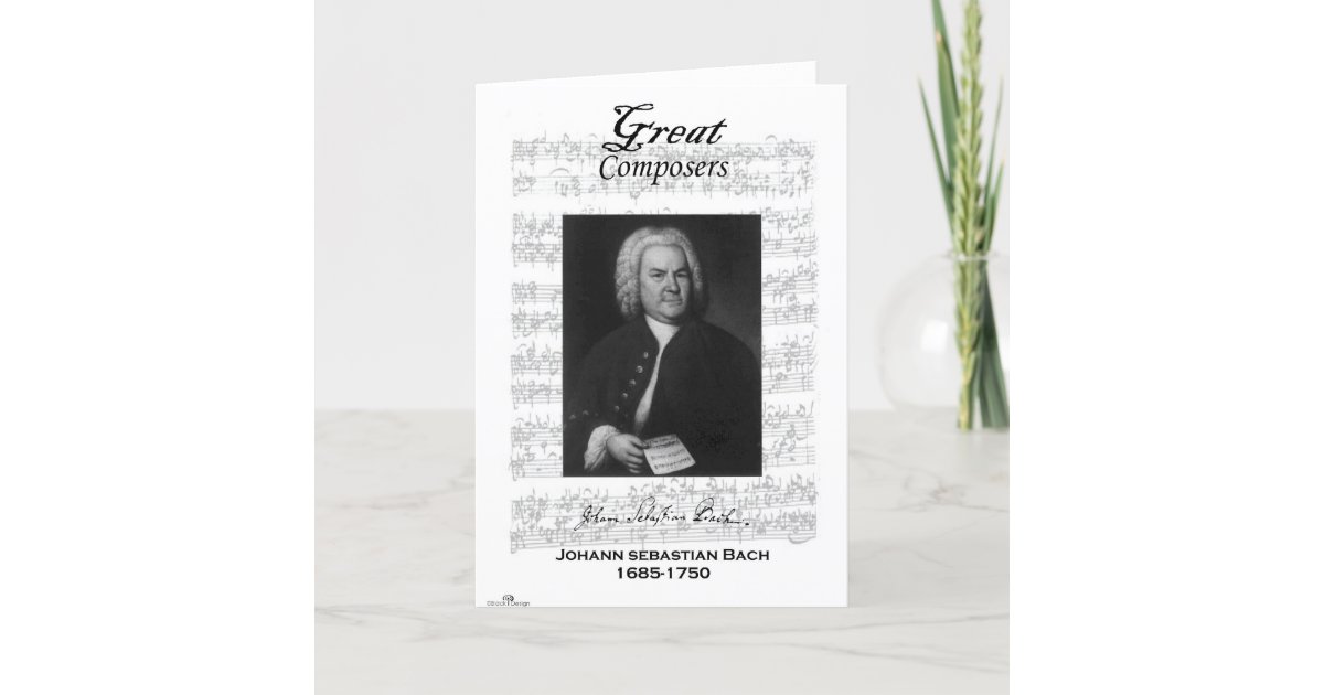 BachGreetings Card | Zazzle