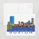 Back Bay Boston Skyline Computer Illustration Postcard | Zazzle