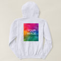 Back Design Customizable Add Image Logo Text Hoodie | Zazzle