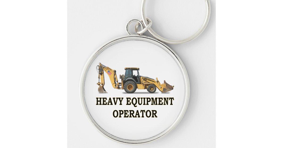 BACK HOE LOADER KEYCHAIN | Zazzle
