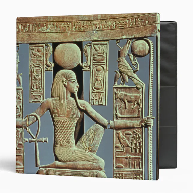 Back of a chair from the tomb of Tutankhamun Binder | Zazzle