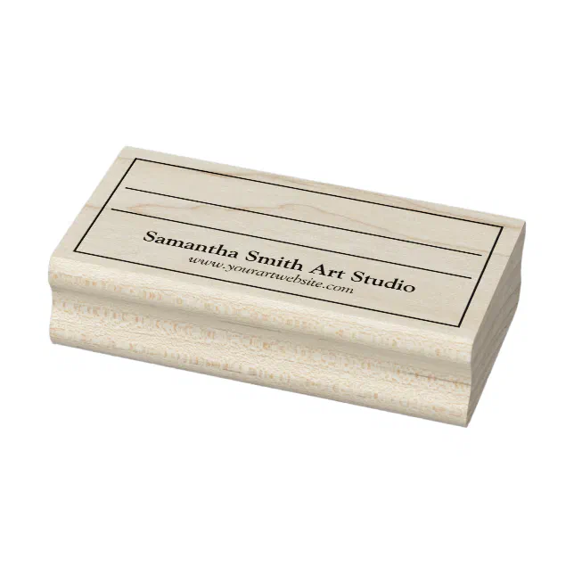 Back of Art Label Stamp | Zazzle