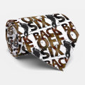 Back Off Six Feet - Fashionable Social Distancing Neck Tie | Zazzle