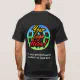 Back Only Business Logo Dark Uniform Promotional T-Shirt | Zazzle