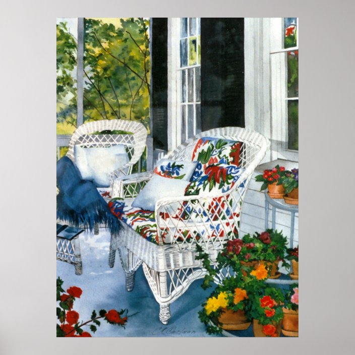 Back Porch Poster | Zazzle.com