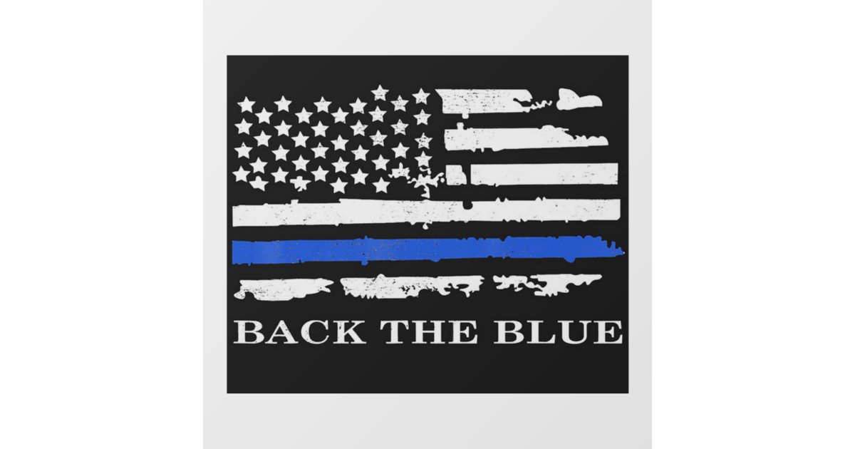 Back The Blue Car Decal | Zazzle