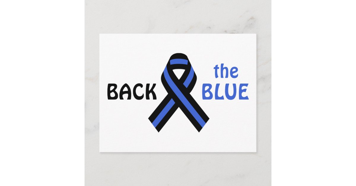Back the Blue Postcard | Zazzle