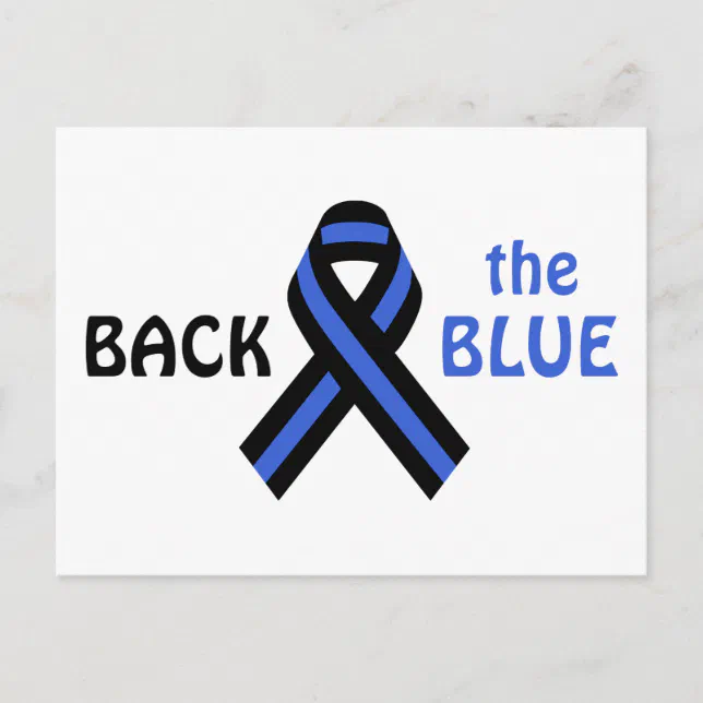 Back the Blue Postcard | Zazzle