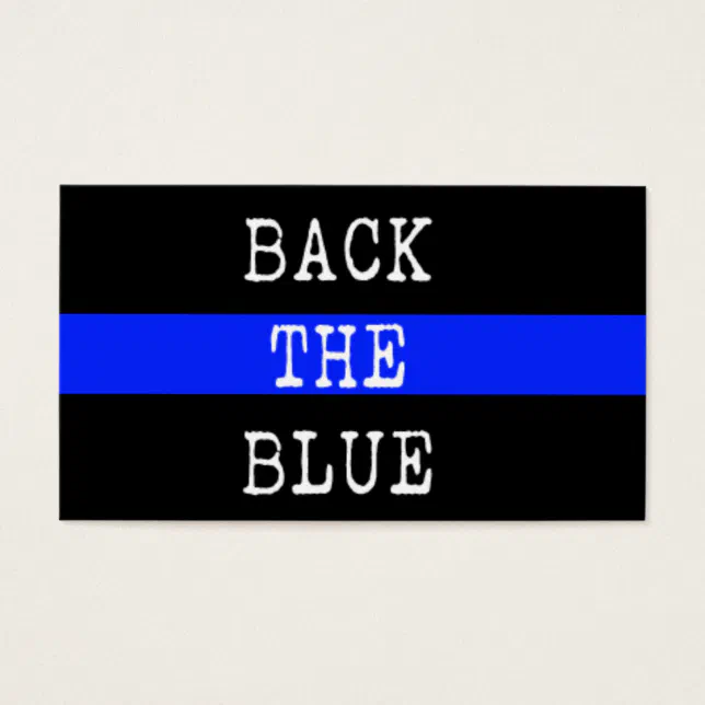 Back the Blue Promise Cards | Zazzle