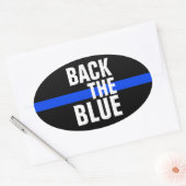 BACK THE BLUE SUPPORT POLICE BUMPER STICKER | Zazzle