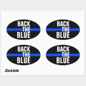BACK THE BLUE SUPPORT POLICE BUMPER STICKER | Zazzle