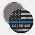 Back The Blue Thin Blue Line Magnet | Zazzle