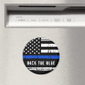 Back The Blue Thin Blue Line Police Magnet | Zazzle