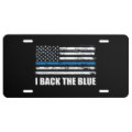 Back the Blue Thin blue line USA Flag MAGA WWG1WA License Plate | Zazzle