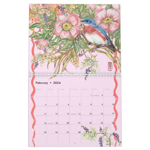 Back To Nature Animal Illustrations Cute Whimsical Calendar | Zazzle
