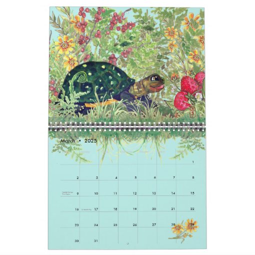 Back To Nature Animal Illustrations Cute Whimsical Calendar | Zazzle