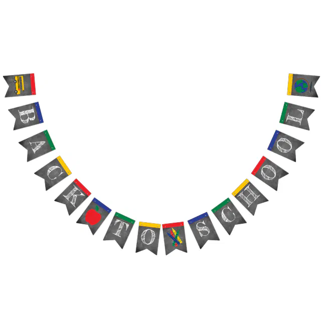 Back to School Bunting Flags | Zazzle