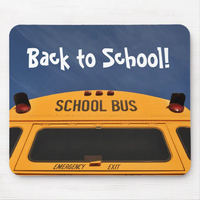 Back to School Bus Mouse Pad | Zazzle