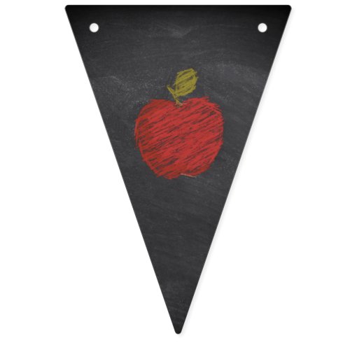 Back to School Chalkboard Classroom Decor Bunting Bunting Flags | Zazzle