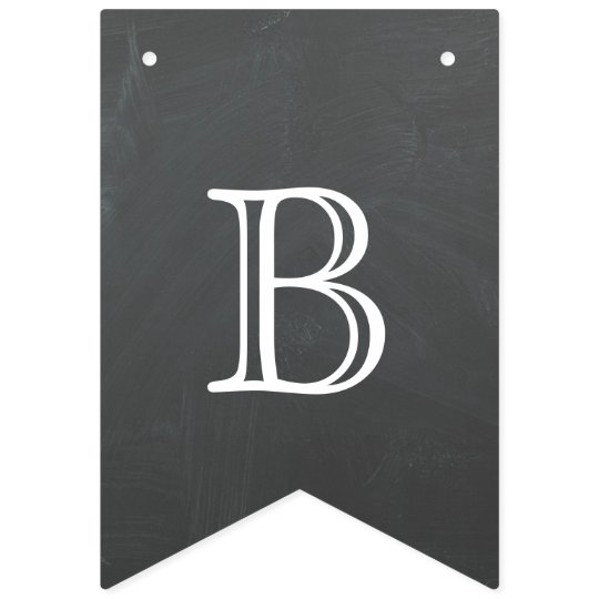 Back to school - chalkboard design bunting flags | Zazzle.com