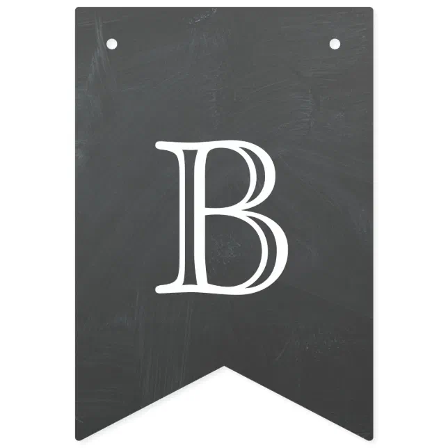 Back to school - chalkboard design bunting flags | Zazzle