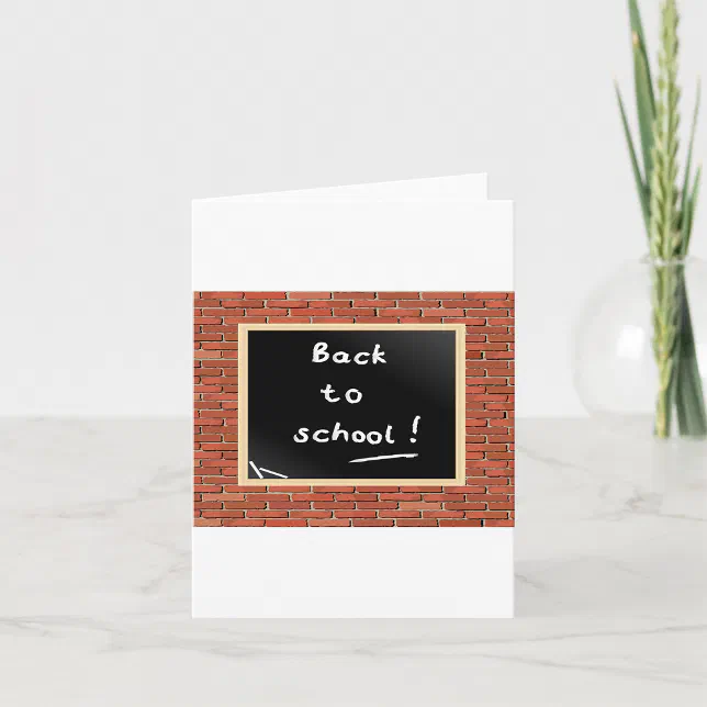 Back To School Chalkboard Note Cards | Zazzle