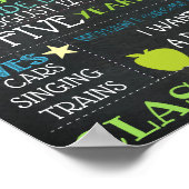 BACK TO SCHOOL CHART | Zazzle